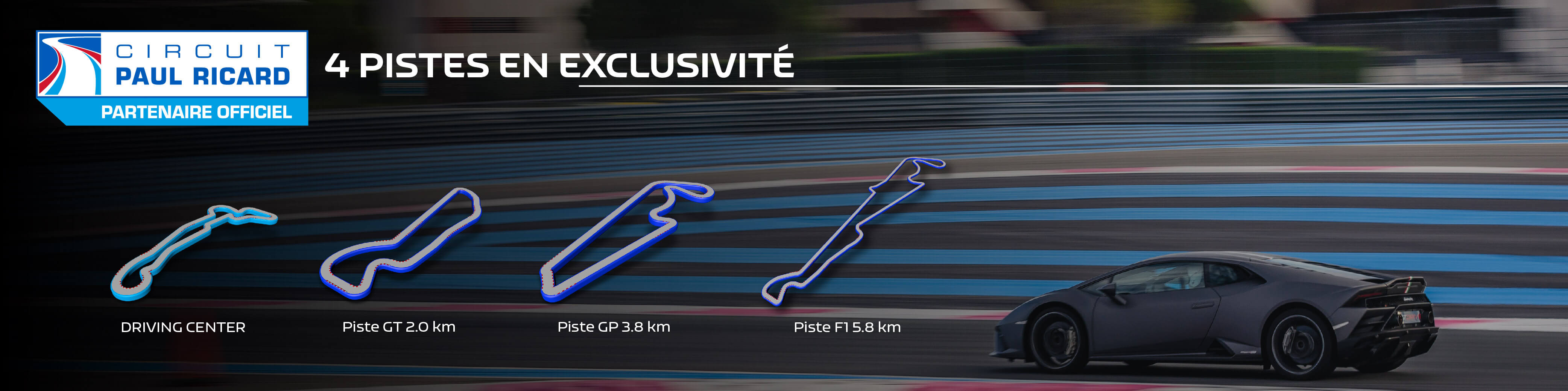 STAGE DE PILOTAGE sur Circuit GT Drive : Ferrari, Porsche, Audi ...
